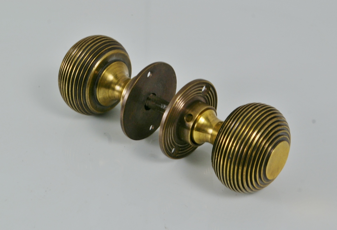 Brass Beehive Door Knobs | Mongers Architectural Salvage