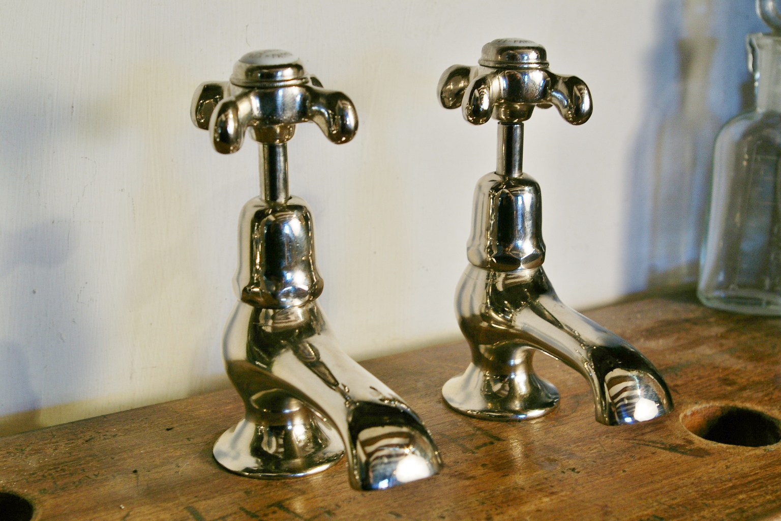 Antique French Basin Taps | Mongers