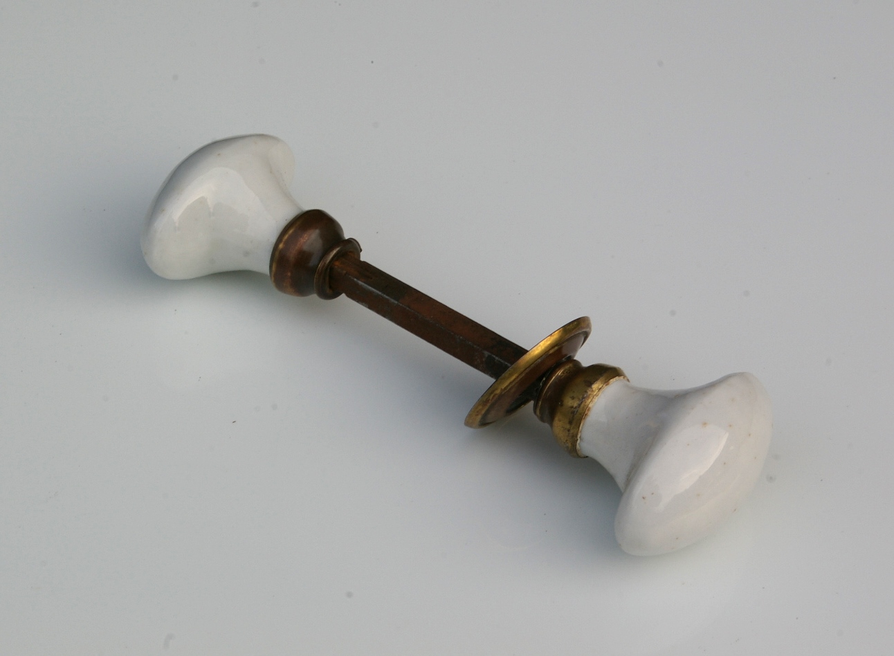 Antique White Ceramic Knobs | Mongers