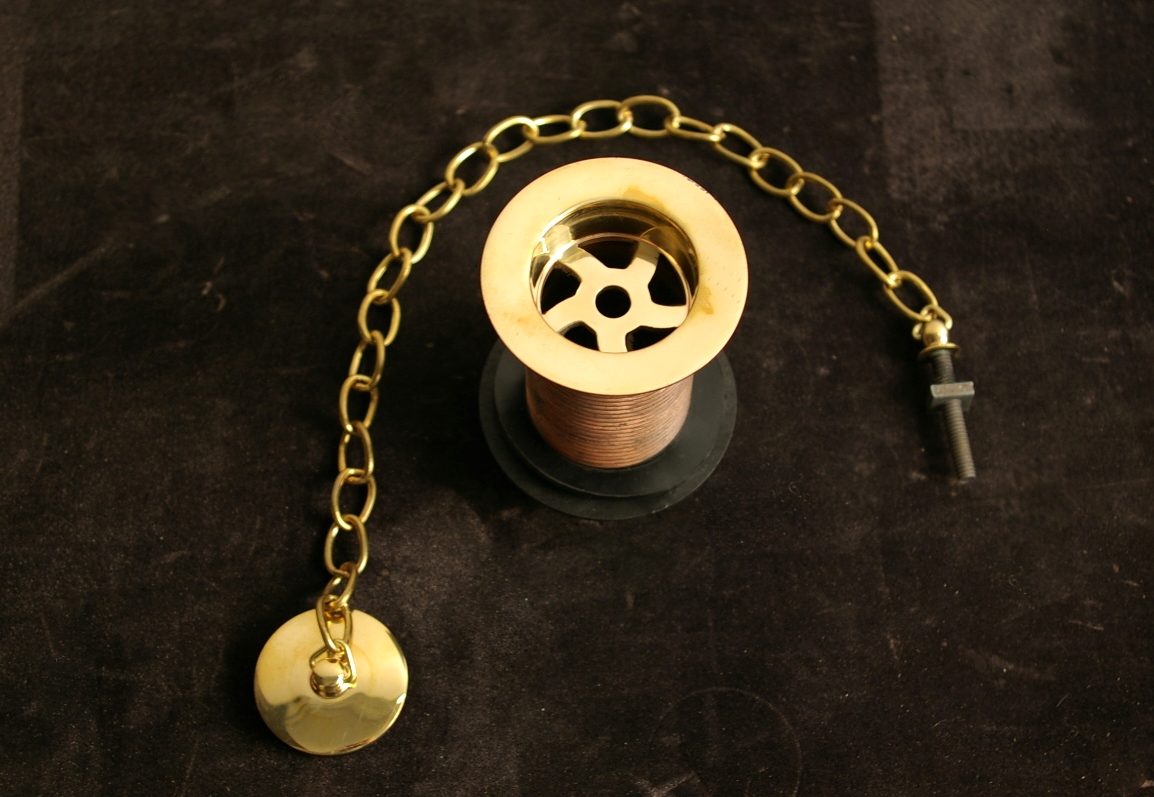 Brass Basin Waste Plug | Mongers